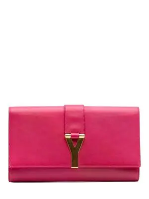 SAINT LAURENT PRE-OWNED Saint Laurent Chyc Ligne Clutch Bag - Pink