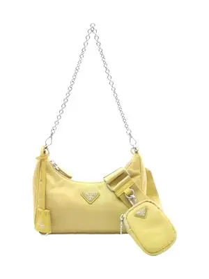 Prada 2005 Re-edition Chain-strap Shoulder Bag - Yellow