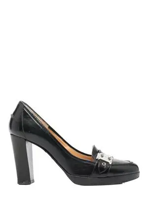 Hermès 2000s 90mm Leather Pumps - Black