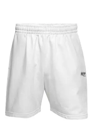 Balenciaga Cotton Shorts - White