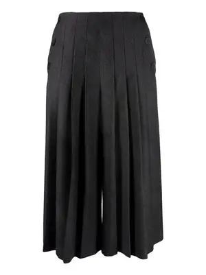 Dior 2010 Pleated High-waisted Culottes - Grey