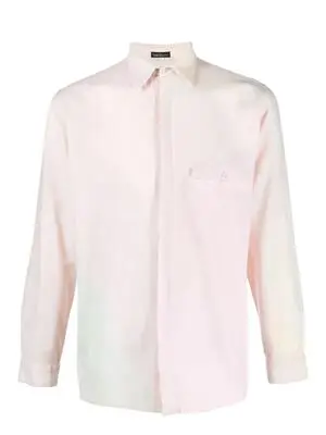 Versace 1970s Cutaway Collar Shirt - Pink