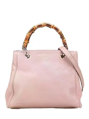 Gucci Bamboo Shopper Satchel - Pink