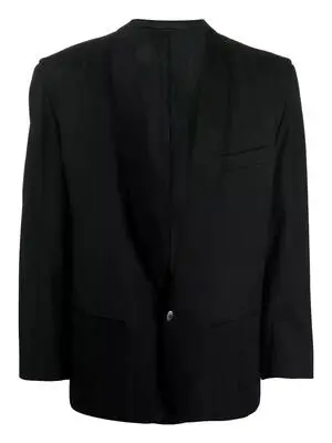 Pierre Cardin 1980s Striped Dinner Jacket - Black