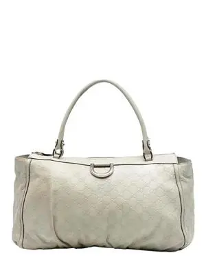 Gucci Sima Abbey D-ring Tote Bag - White
