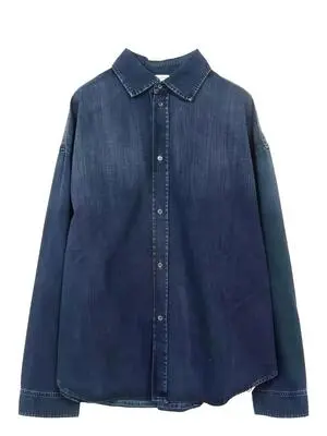 Loewe 2020s Anagram Denim Shirt - Blue