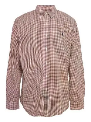 Polo Ralph Lauren Gingham-check Long-sleeve Shirt - Red