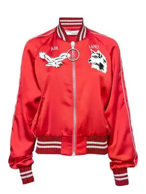 Off-White Logo-embroidered Jacket - Red