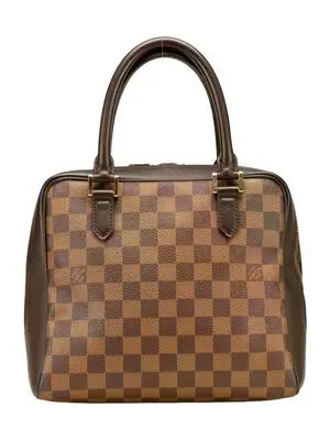 LOUIS VUITTON 1998 Damier Ebene Brera Handbag - Brown