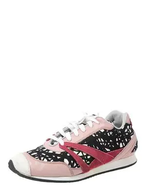 Balenciaga Printed Suede Sneakers - Pink
