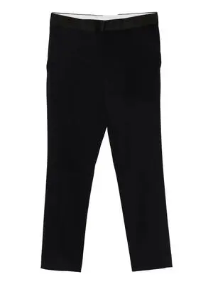 Celine 2010s Satin-trim Trousers - Blue