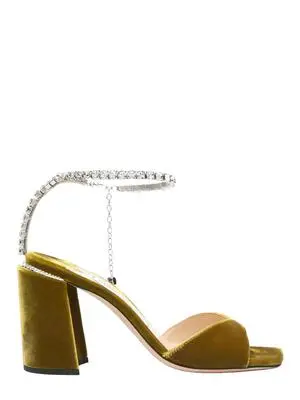 JIMMY CHOO 85mm Saeda Sandals - Yellow