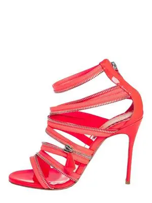 CHRISTIAN LOUBOUTIN 100mm Unzip Sandals - Pink