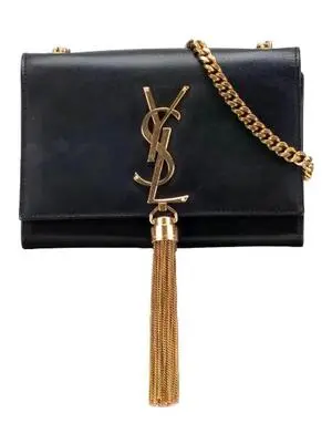 Saint Laurent Monogram Kate Tassel Crossbody Bag - Black