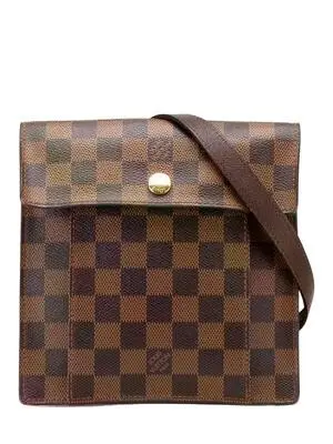 LOUIS VUITTON 2001 Damier Ebene Pimlico Crossbody Bag - Brown