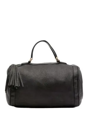 Gucci Pebbled Calfskin Soho Boston Bag - Black