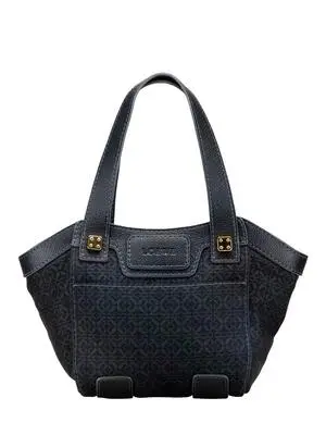 Loewe 2007 Anagram Canvas Tote Bag - Black