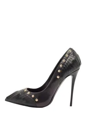 GIUSEPPE ZANOTTI 120mm Stud-embellished Pointed-toe Pumps - Black