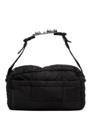 Prada Quilted Tessuto Messenger Bag - Black