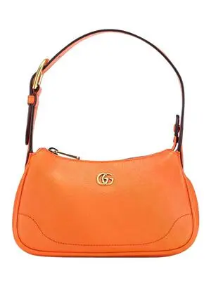 Gucci Mini Leather Aphrodite Shoulder Bag - Orange