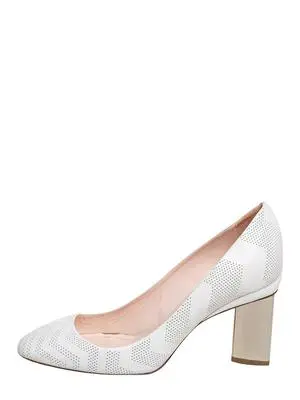 NICHOLAS KIRKWOOD 65mm Perforated Geometric Pumps - White