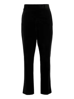 LOUIS VUITTON Tapered Velvet Trousers - Black