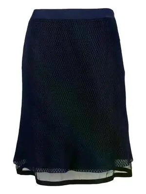 Dior 2010s Layered Mesh Skirt - Blue