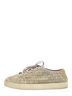 Santoni Woven Lace-up Sneakers - Neutrals