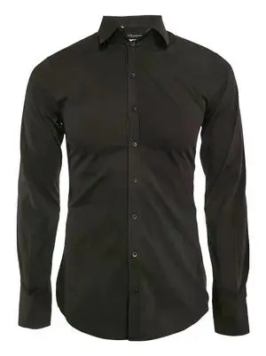 Dolce & Gabbana Long-sleeve Button-up Shirt - Black