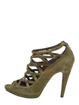 Roberto Cavalli Caged Sandals - Green