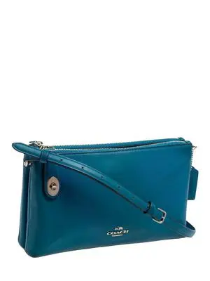 COACH® Crosby Zip Leather Crossbody Bag - Blue