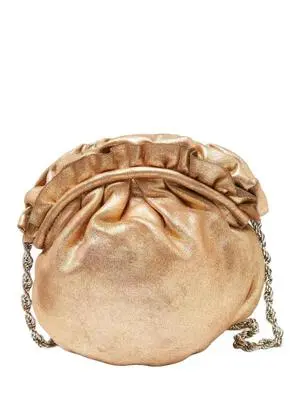 Elie Tahari Ruched Shoulder Bag - Gold