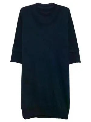 MAISON MARGIELA 2010s Layered Midi Dress - Blue