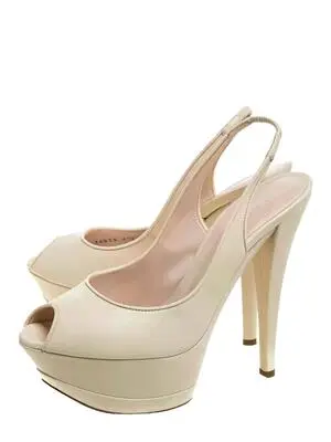 Casadei 140mm Platform Sandals - Neutrals