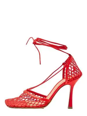 BOTTEGA VENETA 95mm Netted Lace-Up Pumps