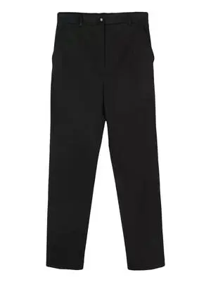 Dolce & Gabbana Milano-rib Tapered Trousers - Black