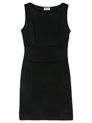 Prada 2000's Virgin Wool Mini Dress - Black
