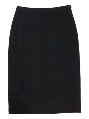 Valentino Garavani 1980s Pencil Skirt - Black