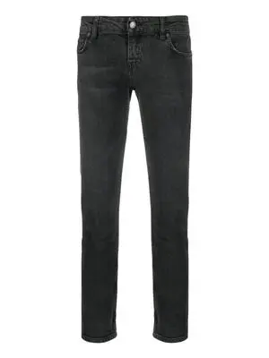 Prada 2000s Low-rise Cropped Skinny Jeans - Grey