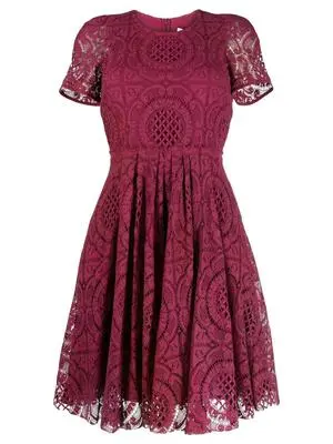 BURBERRY Short-Sleeve Lace Dress
