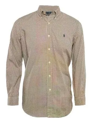Ralph Lauren Gingham-check Long-sleeve Shirt - Brown