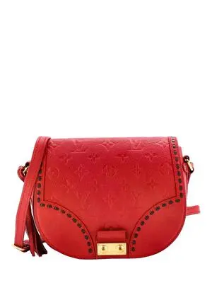 LOUIS VUITTON Junot Crossbody Bag Monogram Empreinte Leather - Red