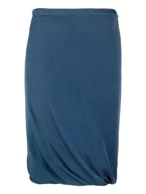 Missoni 2000s Draped Knee-length Skirt - Blue