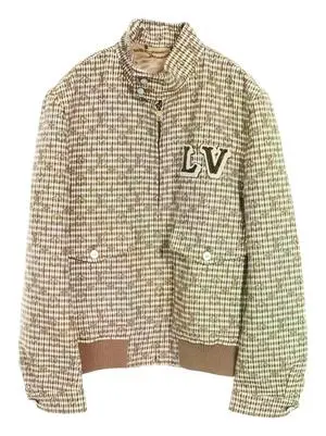 LOUIS VUITTON Monogram-detail Zip Jacket - Brown