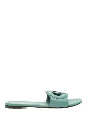 Dior Leather Sandals - Green
