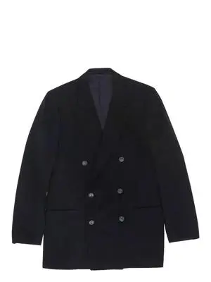 Saint Laurent 1970s Double-breasted Blazer - Blue