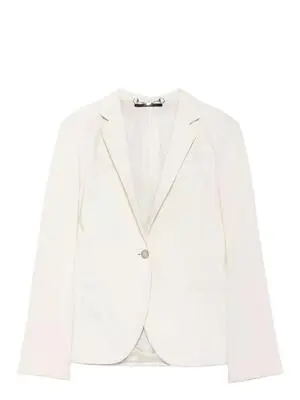 Gucci 2000s Lace-up Satin Blazer - Neutrals