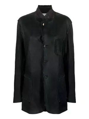 Comme Des Garçons 2010s Distressed Panelled Jacket - Grey