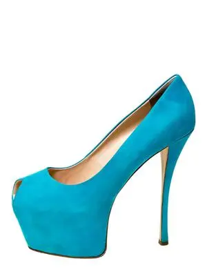 GIUSEPPE ZANOTTI 150mm Liza Platform Pumps - Blue