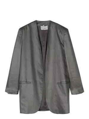Gianfranco Ferre 1990s Linen Coat - Grey